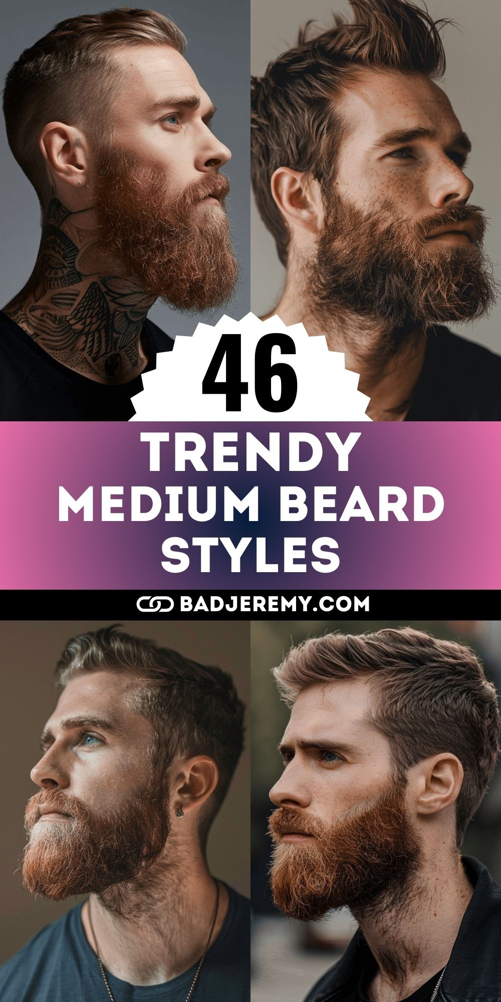 The Medium Beard: A Showcase of 46 Dynamic Styles for Every Man