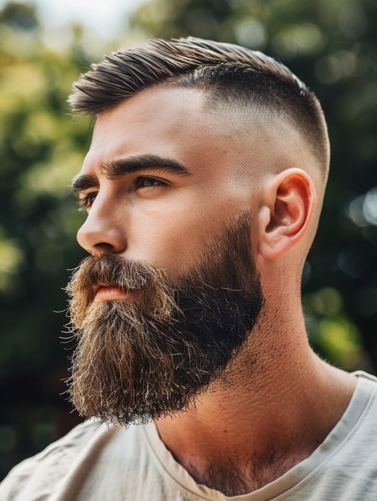45 Dashing Buzzcut and Beard Combinations to Elevate Your Style