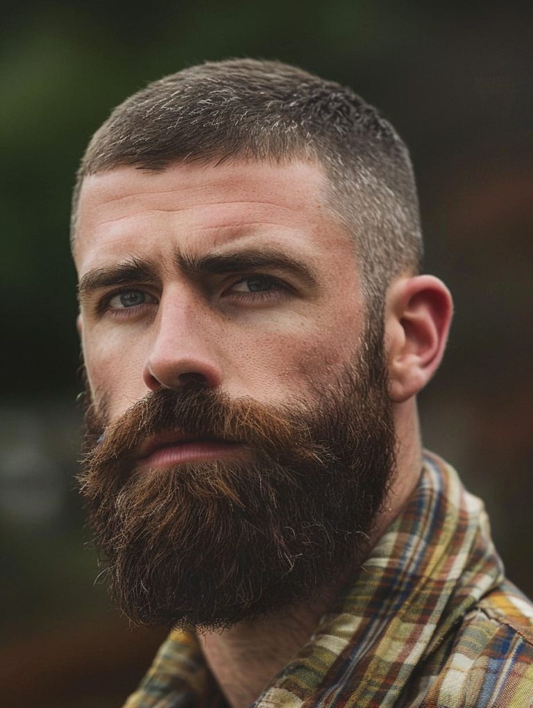 45 Dashing Buzzcut and Beard Combinations to Elevate Your Style