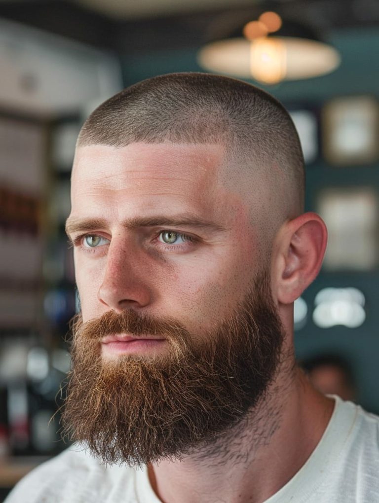 45 Dashing Buzzcut and Beard Combinations to Elevate Your Style
