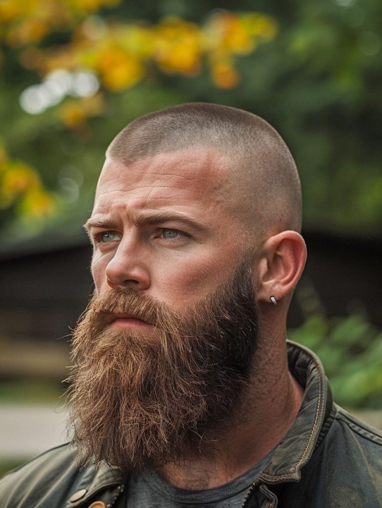 45 Dashing Buzzcut and Beard Combinations to Elevate Your Style