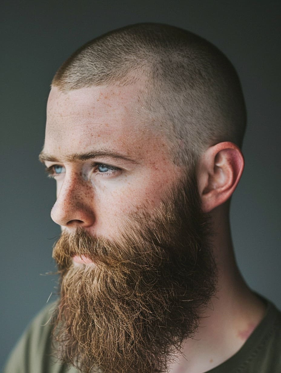 45 Dashing Buzzcut and Beard Combinations to Elevate Your Style