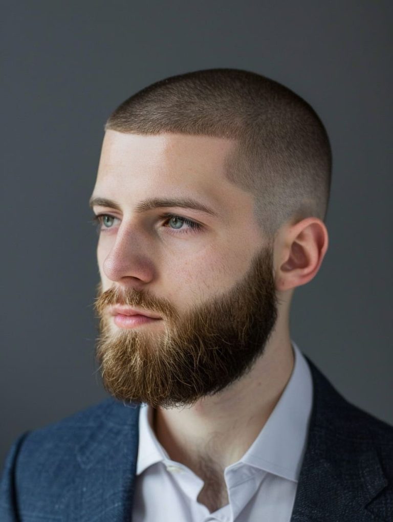 45 Dashing Buzzcut and Beard Combinations to Elevate Your Style