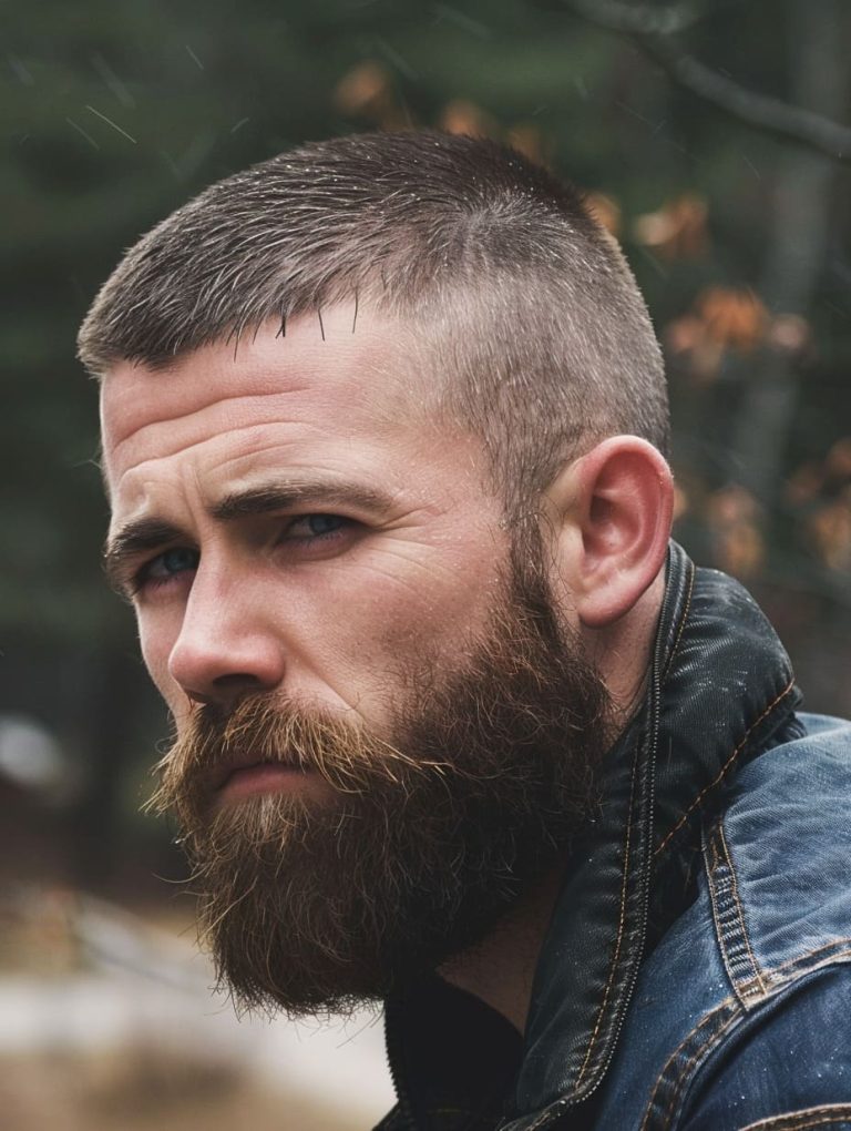 45 Dashing Buzzcut and Beard Combinations to Elevate Your Style