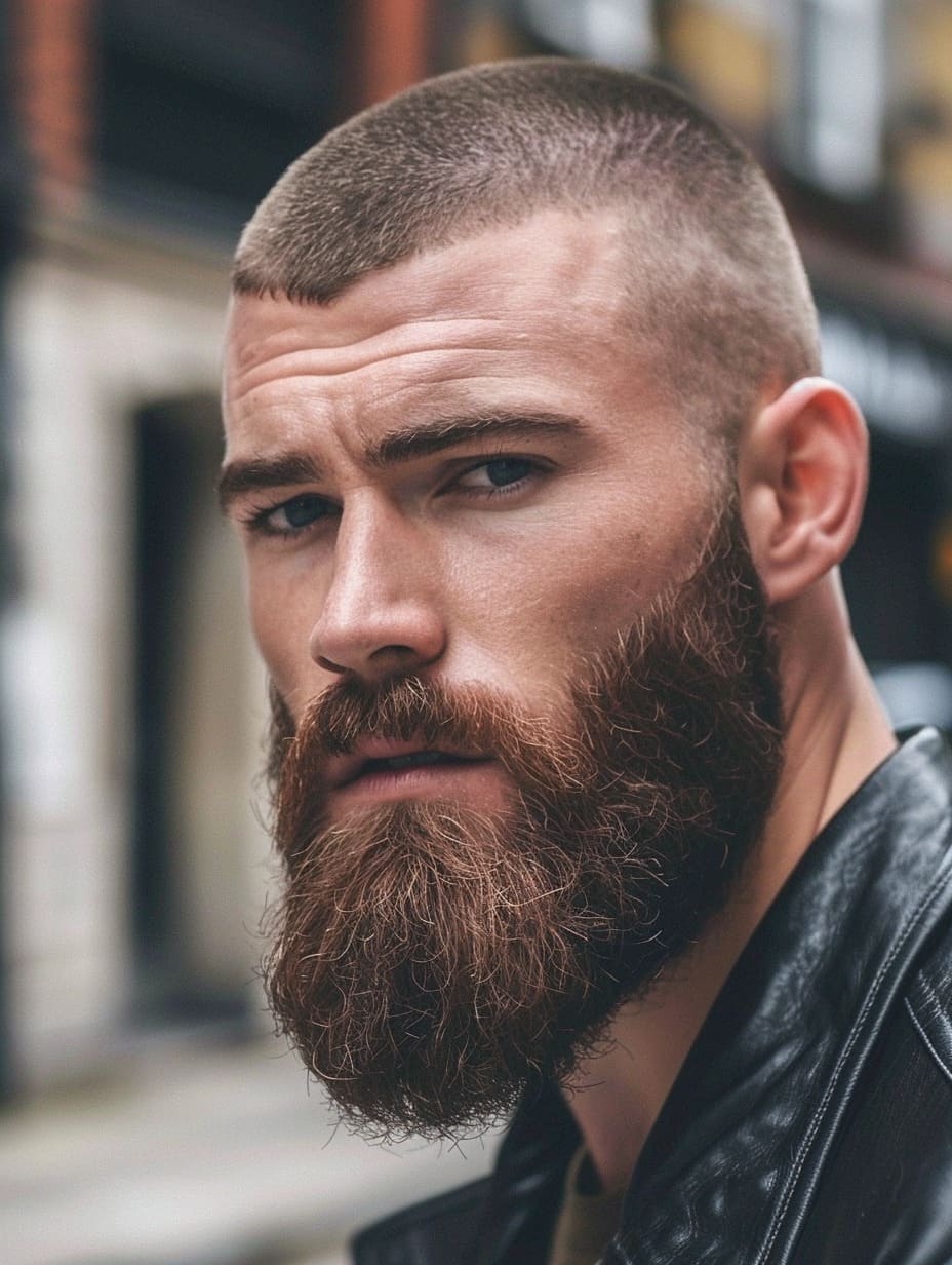 45 Dashing Buzzcut and Beard Combinations to Elevate Your Style