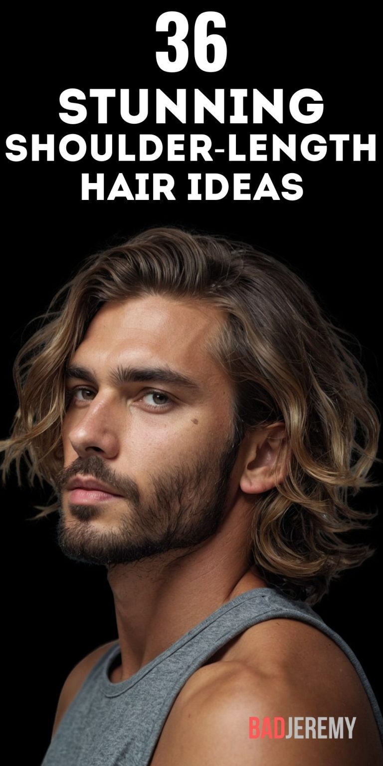 36 Stylish Shoulder-Length Hair Ideas for Men: Elevate Your Look