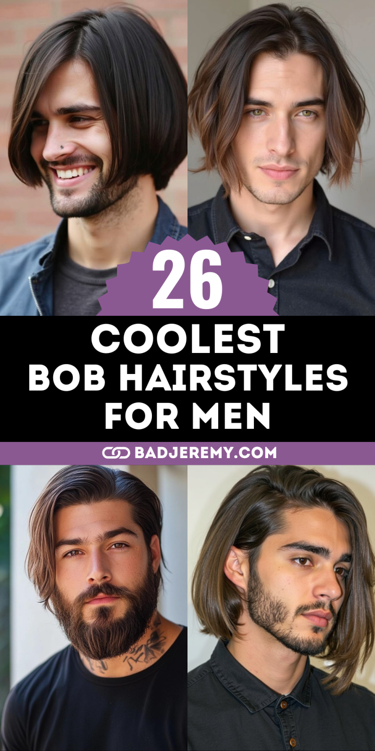 26 Stylish Bob Hairstyles for Men in 2024: Top Trends and Haircare Tips ...