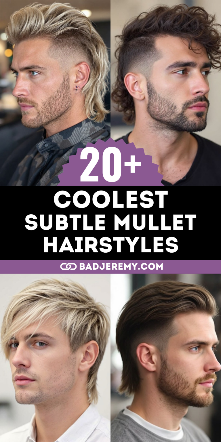 20 Subtle Mullet Ideas for Men: Stylish Cuts and Pro Tips to Nail the Look